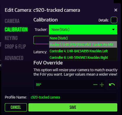 How to: Setup a Tracked/moveable camera – LIV Help Desk