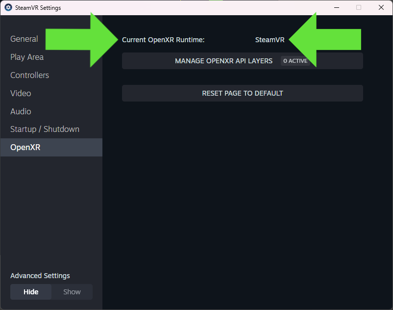 How To Set Steamvr As Your Openxr Runtime Liv Help Desk