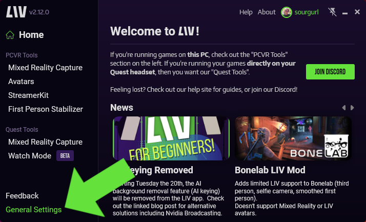 LIV Menu Activation Mode – LIV Help Desk